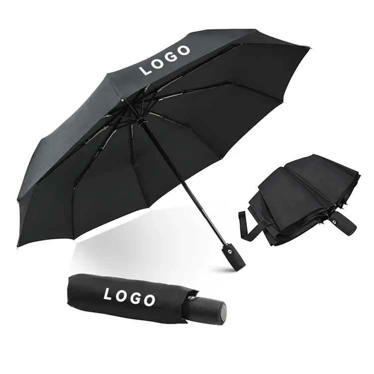 Multi Color Custom Logo 3-Folding Umbrella with UV Protection