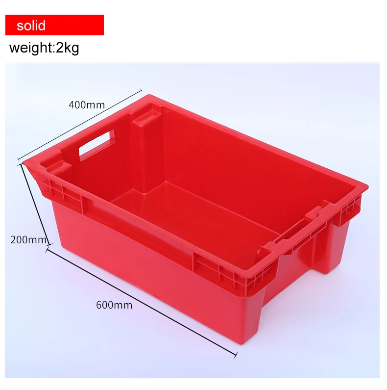 Ventilated Nest&stack Plastic Fish Totes Fish Boxes Meat Crate - Buy ...