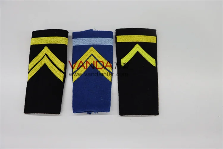 Vanda Uniform Insignia Shoulder Cords Ranks - Embroidered Epaulet