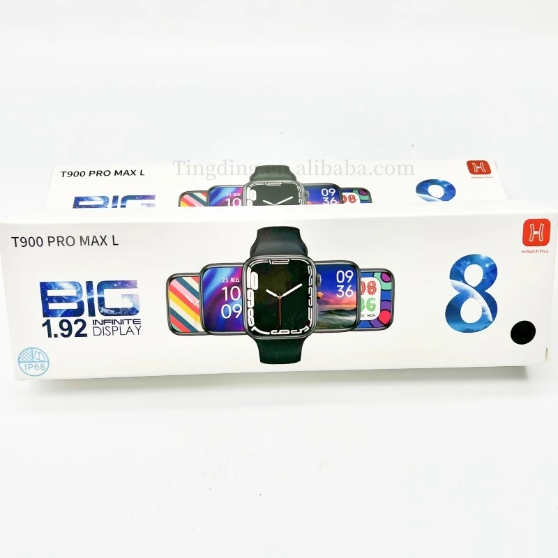 2022 New T900 Pro Max L Big Smartwatch Serie 8 Reloj Inteligente T900promax T900pro Smart Watch ...