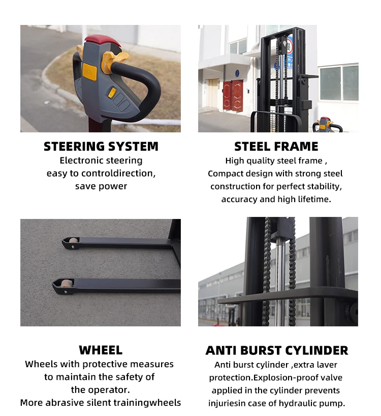 1.5 Ton to 3 Ton Electric Stacker - Huajing Pallet Trucks