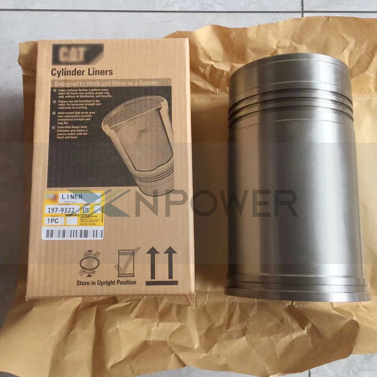 Excavator Diesel Engine Parts Cylinder Liner Sleeve 1979322 197-9322 ...