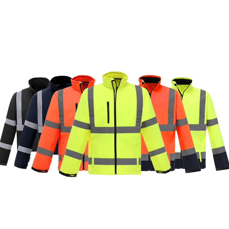 Men's Security Safety Jacket With High Visibility Reflective Stripes ...