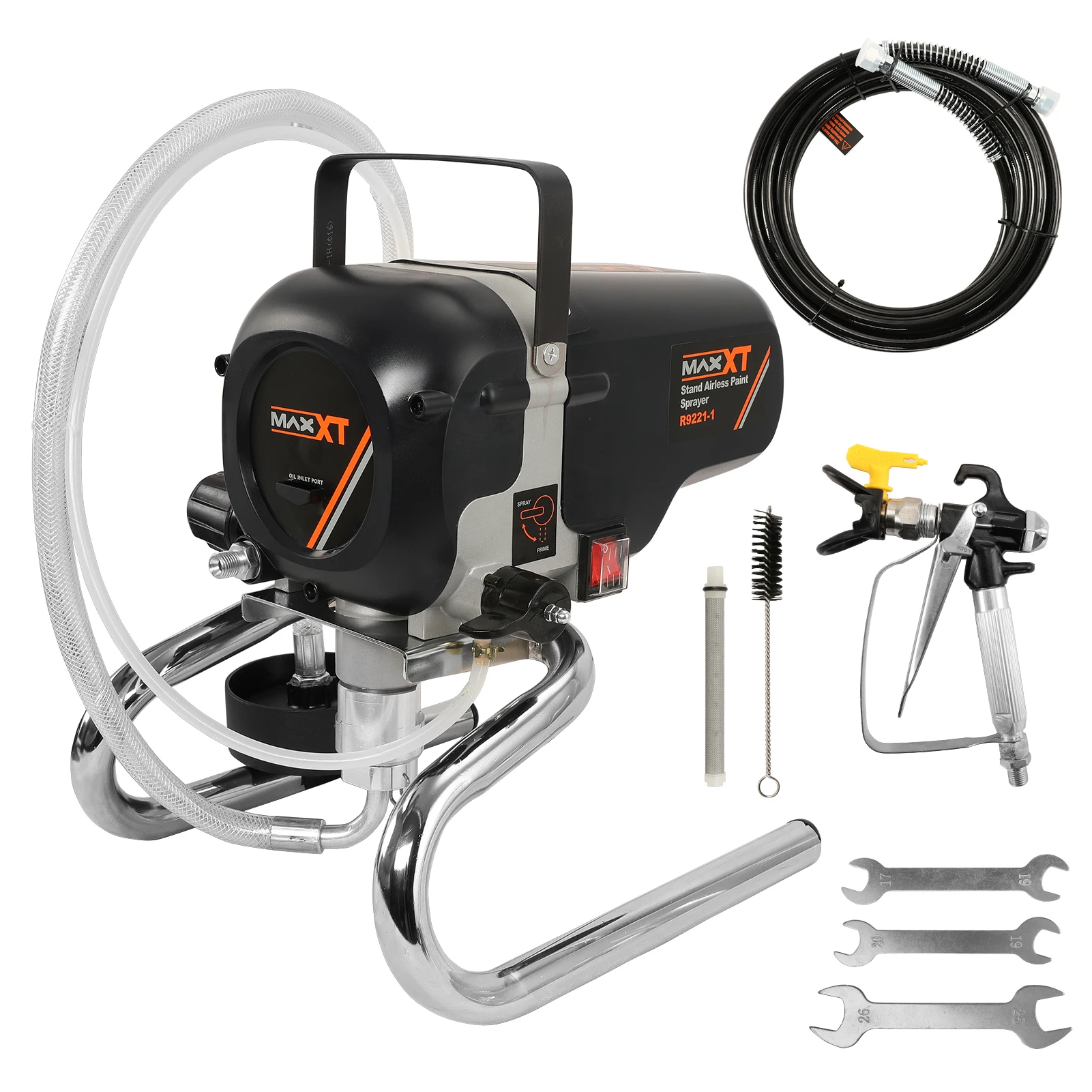 Burley Electric High Pressure Airles Paint Sprayer Gun With Piston Pump ...