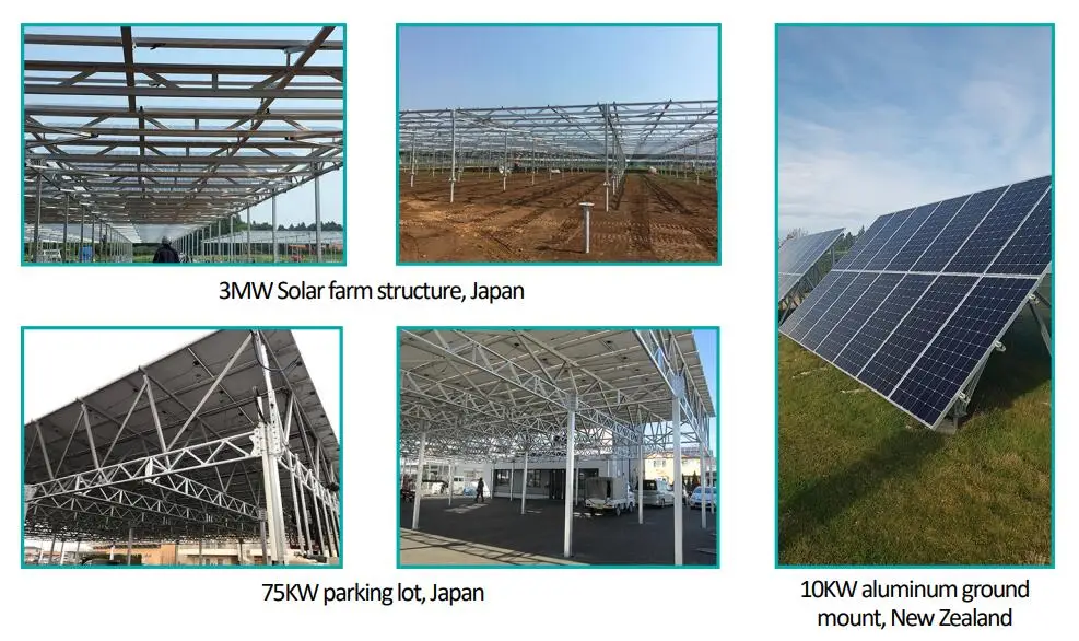 Galvanized Steel Solar Panel Racking System Solar Ground Mounting ...