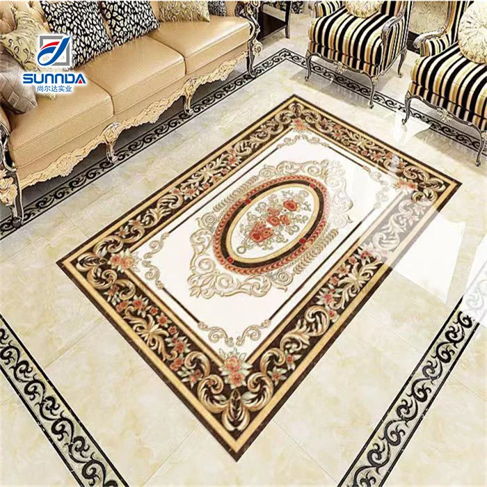 Luxury Modern Plate Silver Golden Porcelain Polished Carpet Tile Floor ...
