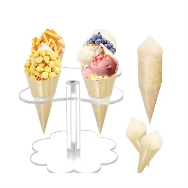 Acrylic Ice Cream Display Stand Racks Makeup Brush Rack Organizer Sweet ...