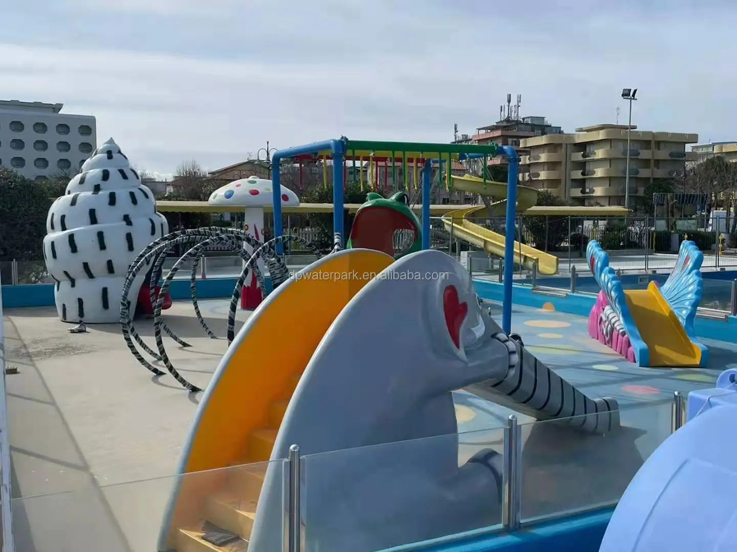 Rainbow Slide Amusement Playground Commercial Aqua Park Equipment Water ...