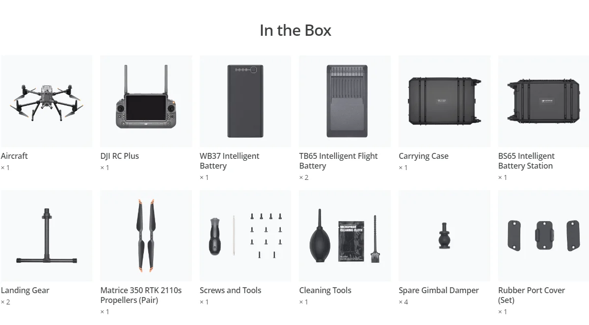 Suiren Matrice 350 Rtk Worry-free Basic Combo M350 Drone With Night ...