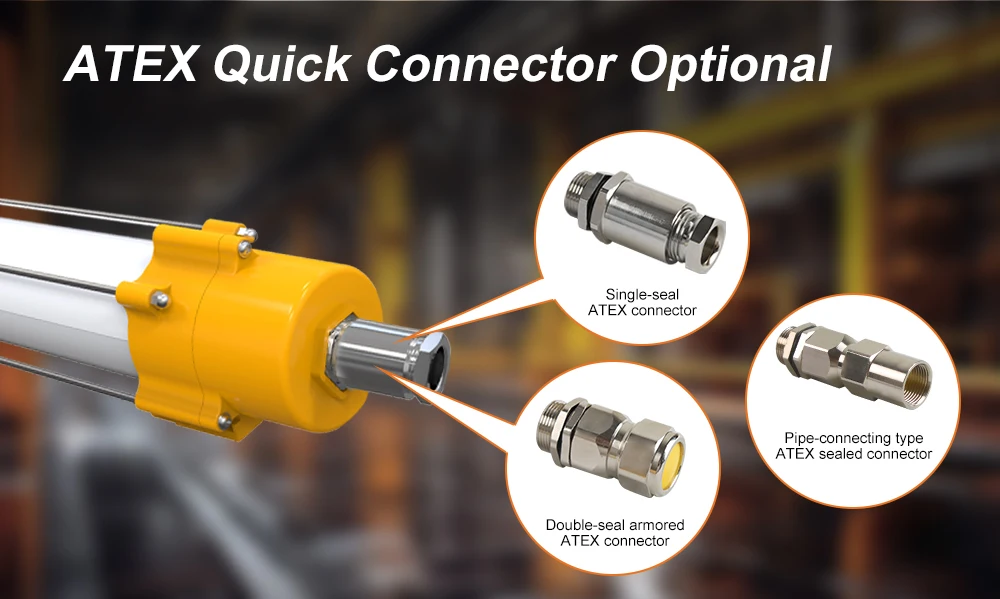 Atex Led Linear Light Industrial Explosion Proof Lamp 20-50w Hazardous ...