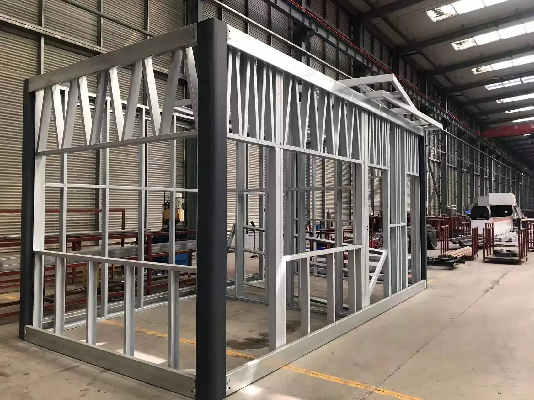 LGS C Stud Light Gauge Steel Villa House Structure Roll Forming Machine ...