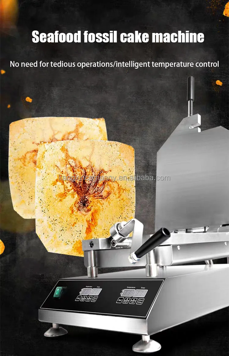 Commercial Rice Crackers Baker Snack Tako Senbei Machine Seafood Fossil ...