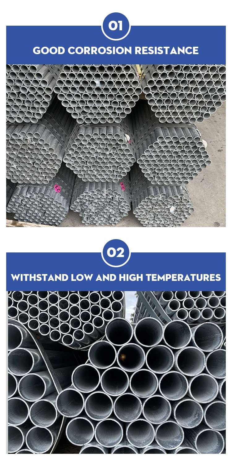 Made In China Clogged Galvanized Pipe Powder Coating Galvanized Steel ...