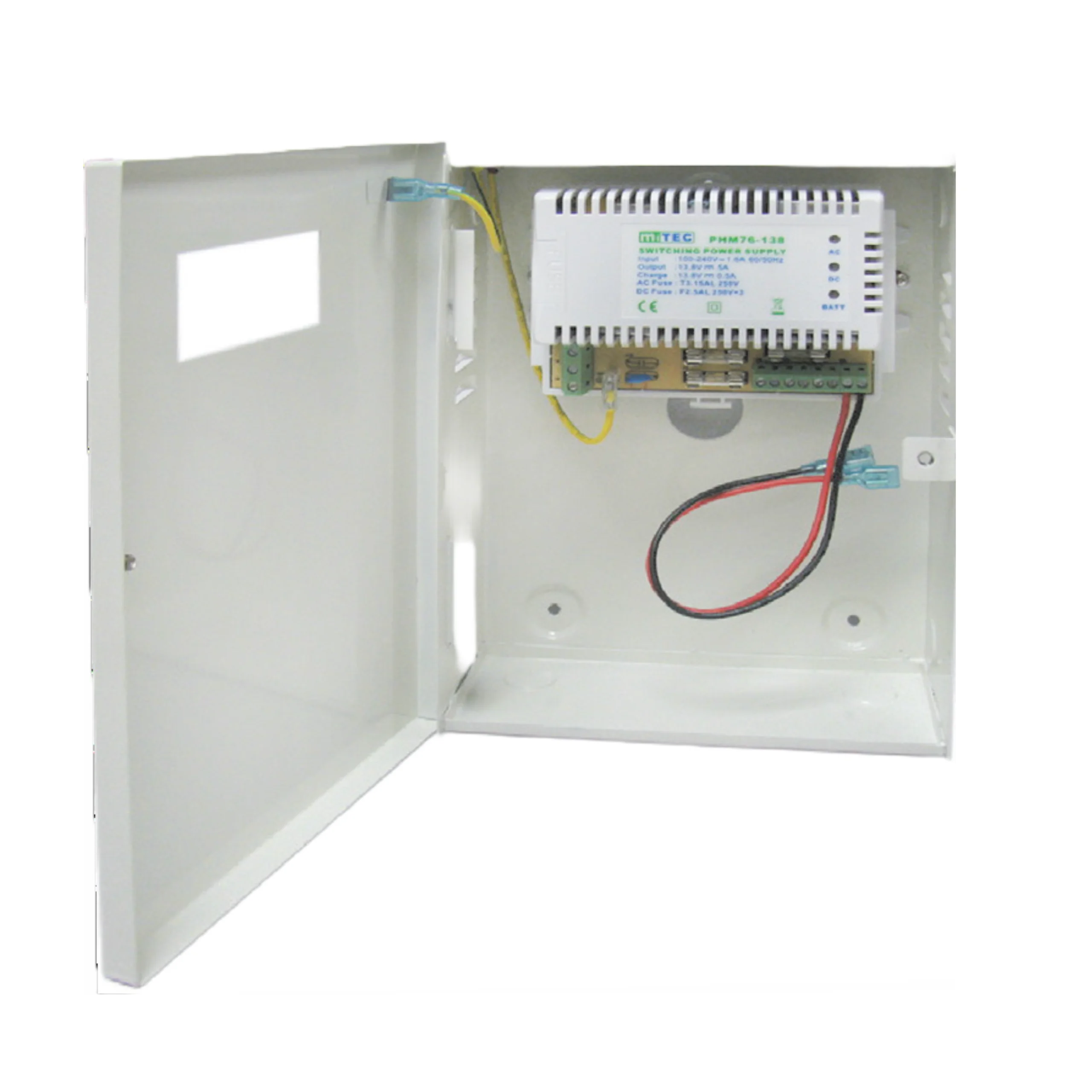 Mitec AC DC 13.8V 27.6V Metal Enclosure UPS for Security