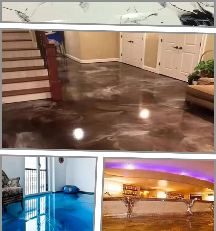 Solvent Free Epoxy Resin 3 D Effect Mirror Coating Gloss Shining ...