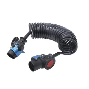 7 Cores Copper Retractable Spiral Electrical Cord Truck Trailer Abs ...