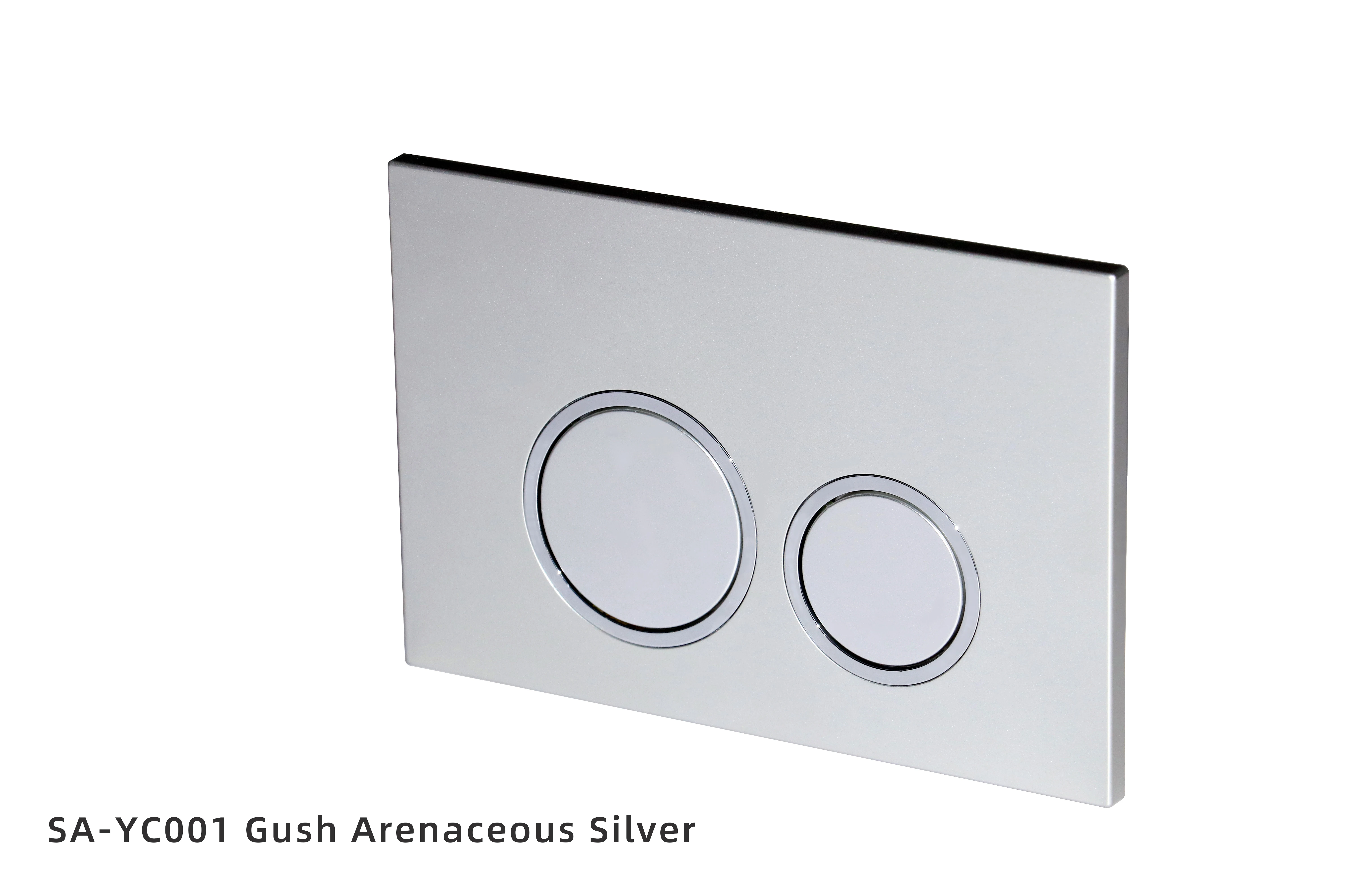 Sandblasted Silver Concealed Cistern Flush Button Panel Wc Dual Flush ...