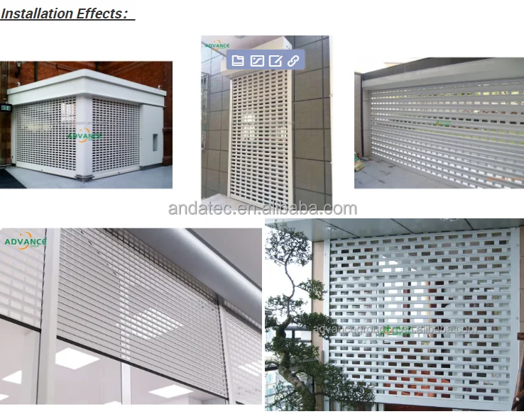 Cheap Manual Steel Grille Roller Shutter Door Security