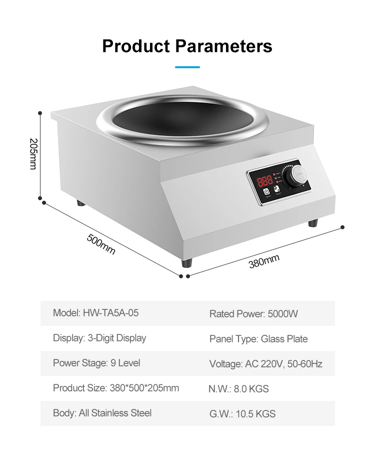 4 Burner Flat Industrial Commercial Induction Cooker Cooktops Oem Stove ...