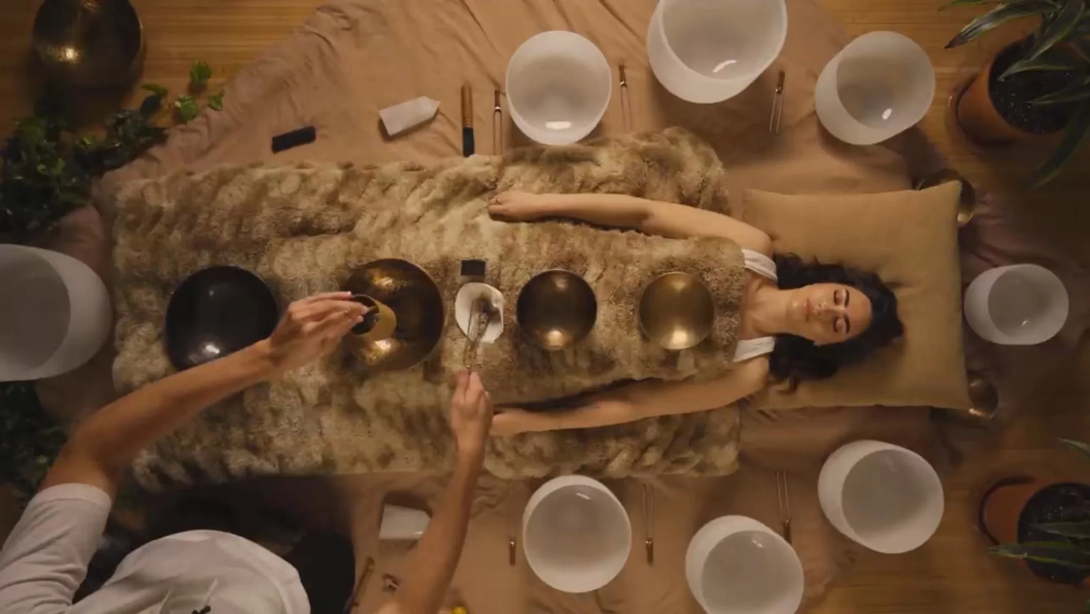 Amazing Brand Pink Clear Crystal Singing Bowls Sets Sound Healing ...