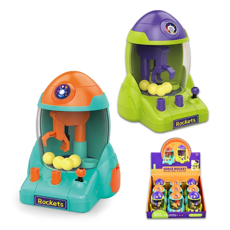 Handheld claw arcade crane catch toy music toddler ball catcher toy ...