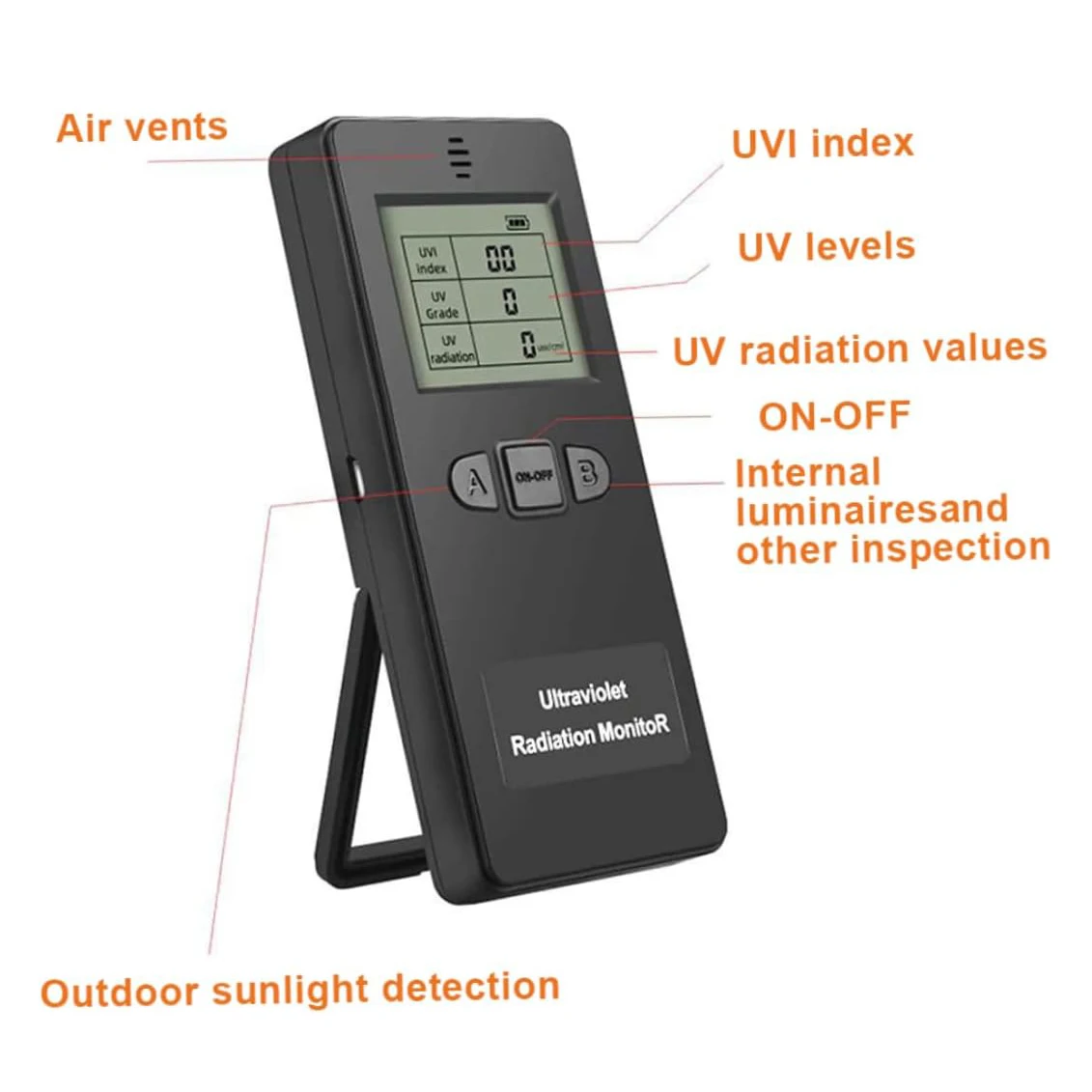 Hand-held UV Radiation Detector - Measure Sunlight & Lamplight