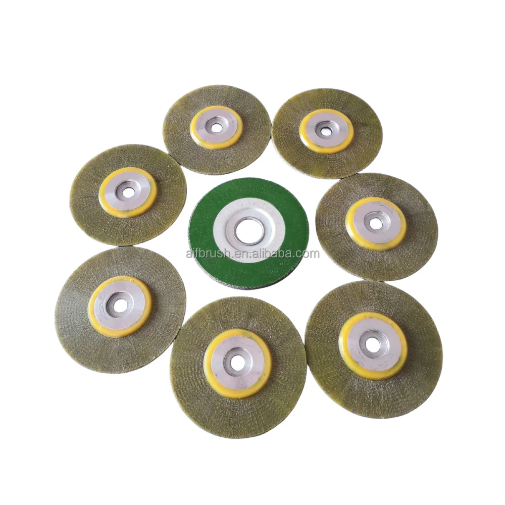 Longer Life Polyflex Encapsulated Wire Brush 125MM by 6mm Thickness for ...