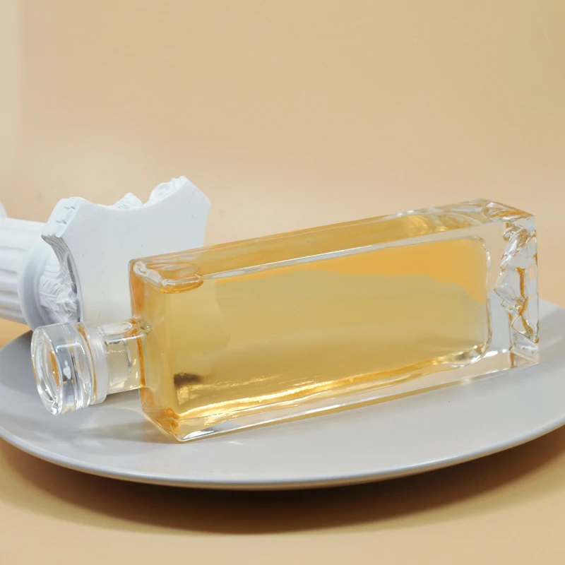 Design Rectangle 250ml 500ml 1000ml Whiskey Vodka Rum Gin Spirits Glass ...