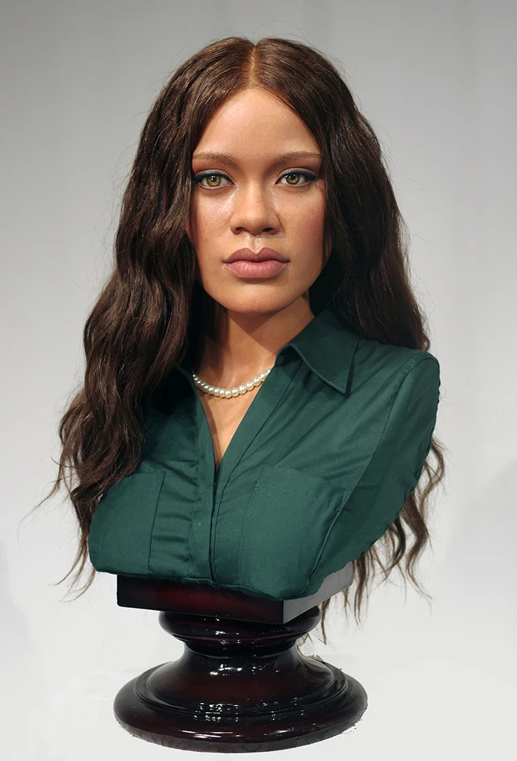 Realistic Silicone Life Size Bust Wax Mannequins for Display