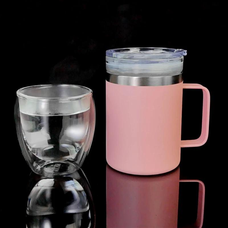 Custom Reusable Coffee Cup Tumbler 12oz Double Wall Vacuum Insulated ...