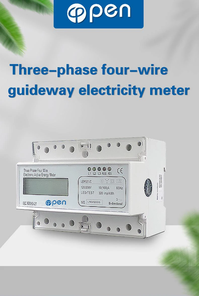 OPEN Single Phase DIN RAIL MID Approved Solar Meter