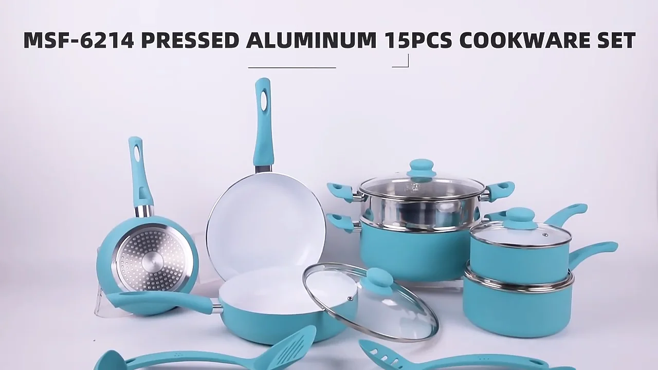 Aluminum Nonstick Kitchenware Set Heat Resistant Bakelite Handles ...