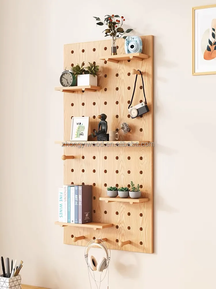 Diy Hanging Board Wall Mounting Pegboard Kitchen Tool Storage Peg Board ...