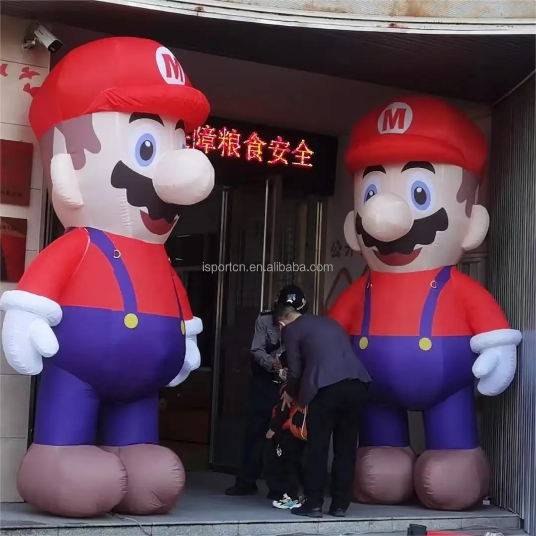 3m High Game Character Super Mario Cartoon Inflatable Mario Mascot ...