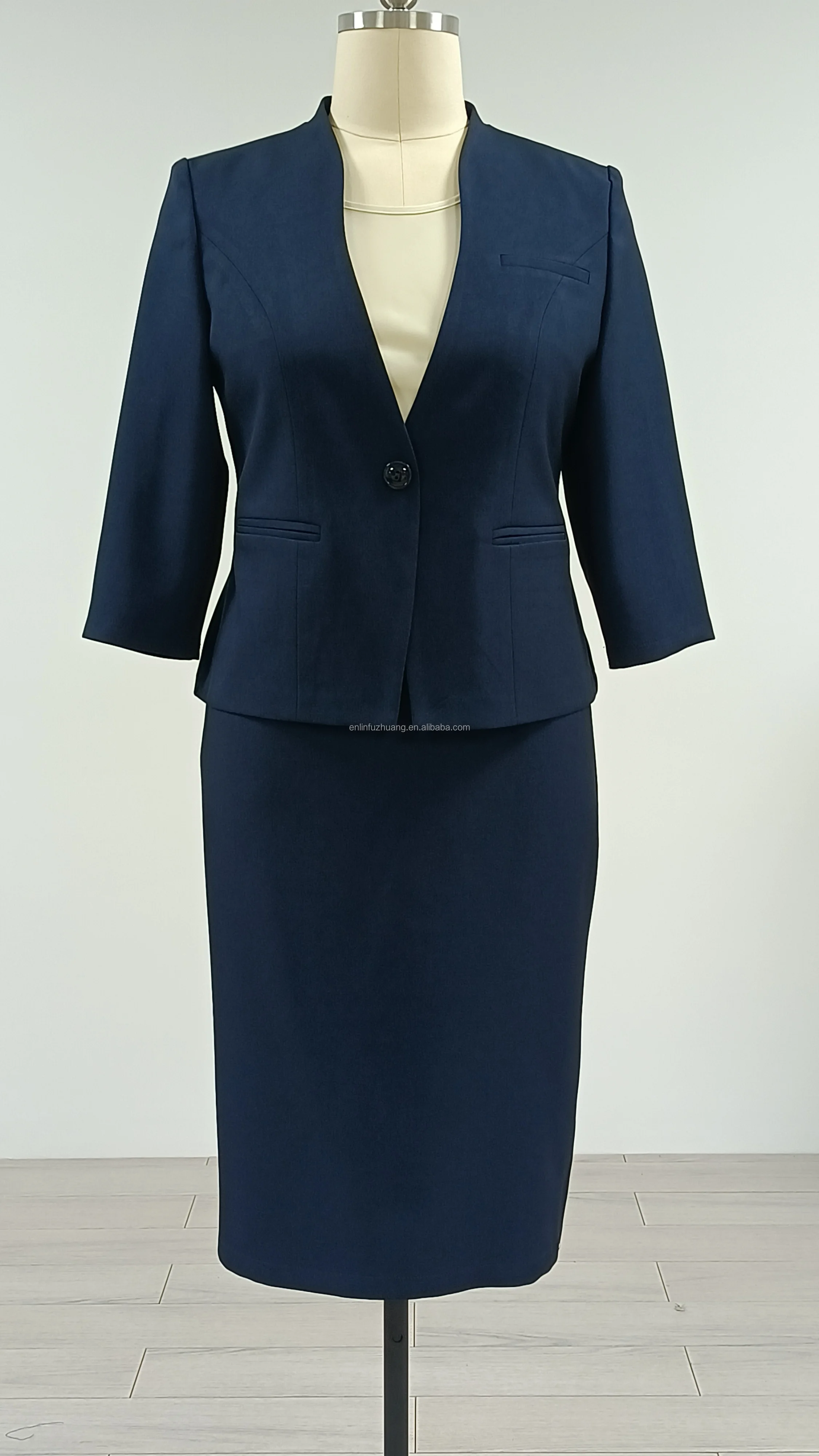 Plus Size Business Suit Uniform Office Formal Wear For Women - Buy Plus ...