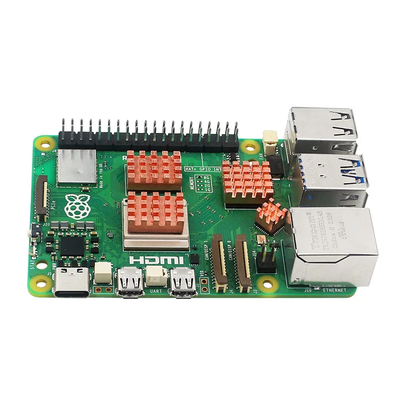 Raspberry Pi 5 Pure Copper Aluminum Cooling Heat Sink Aluminum Heatsink Cpu Cooler Radiators ...