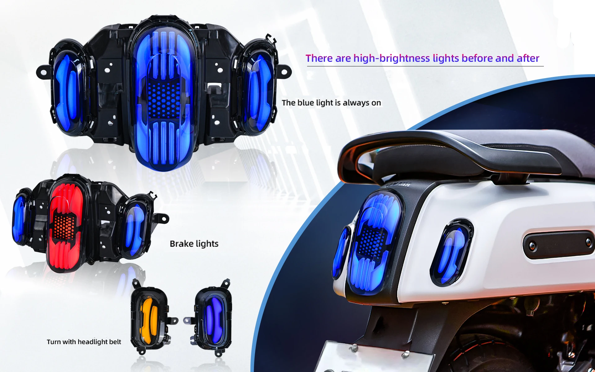 Auxiliary Motorbike Indicator Lighting Systems Motorcycle Accessories ...
