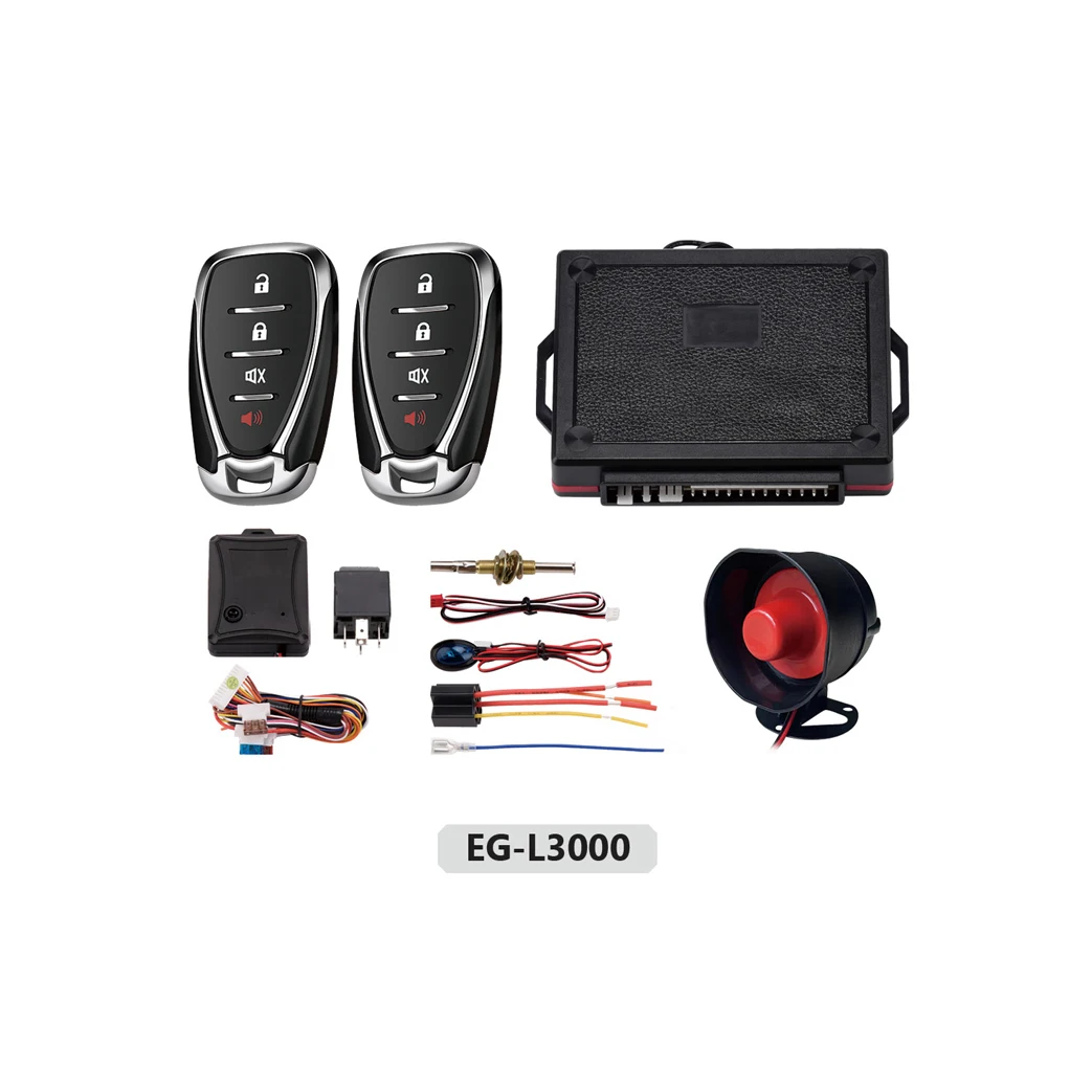 Octopus Car Alarm System One Way Built-in Central Lock Relay Car Alarm ...