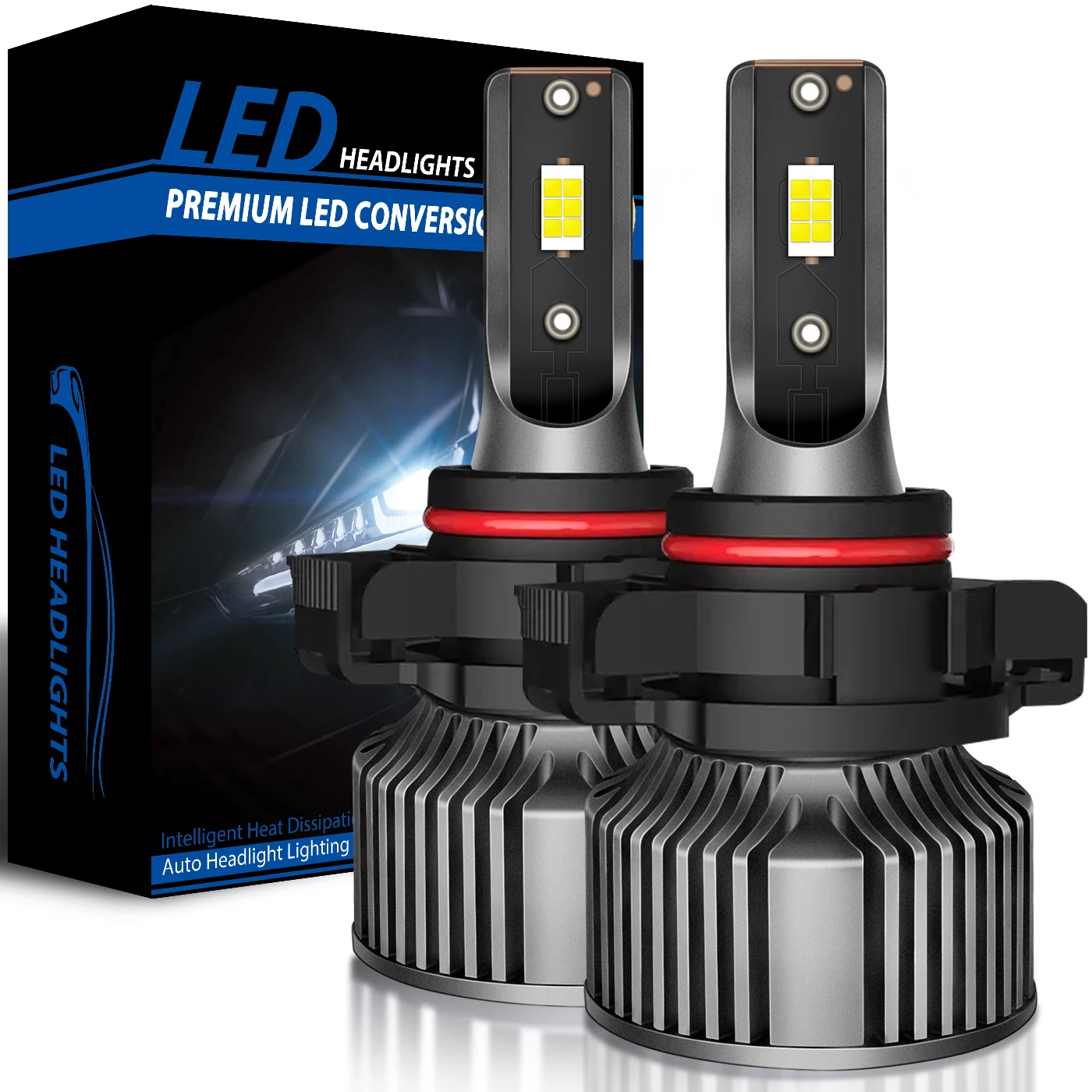 Sale H4 Led Headlight Super Bright Custom Motorcycle Led Headlight Bulb ...