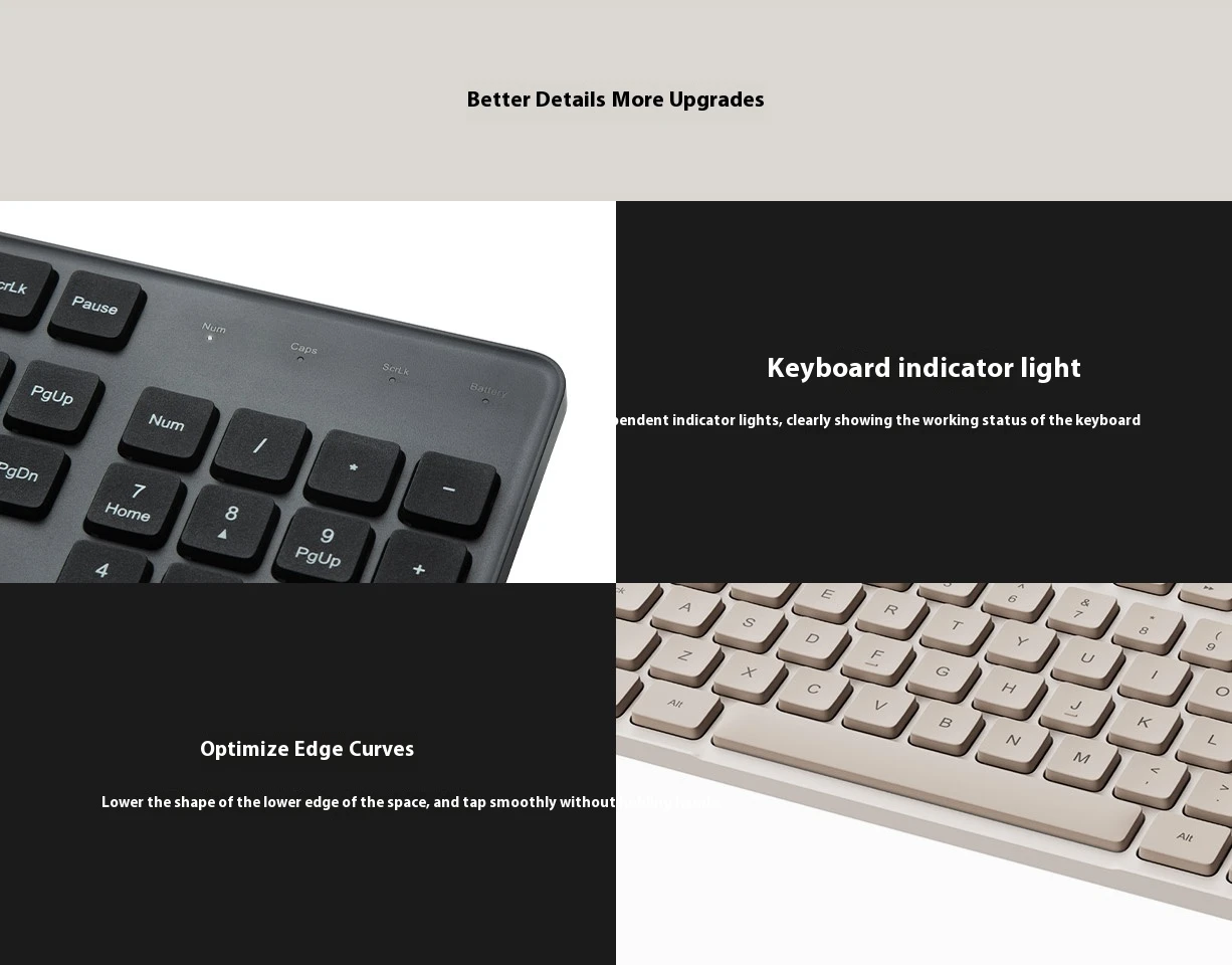 Xiaomi Wireless Keyboard And Mouse Set 2 Wxjs02ym - Buy Keyboard ...