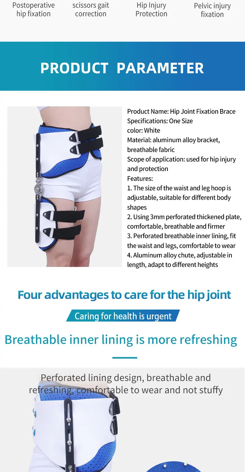 Orthopedic Hip Joint Brace Orthosis With Comfortable Pad And Adjustable ...