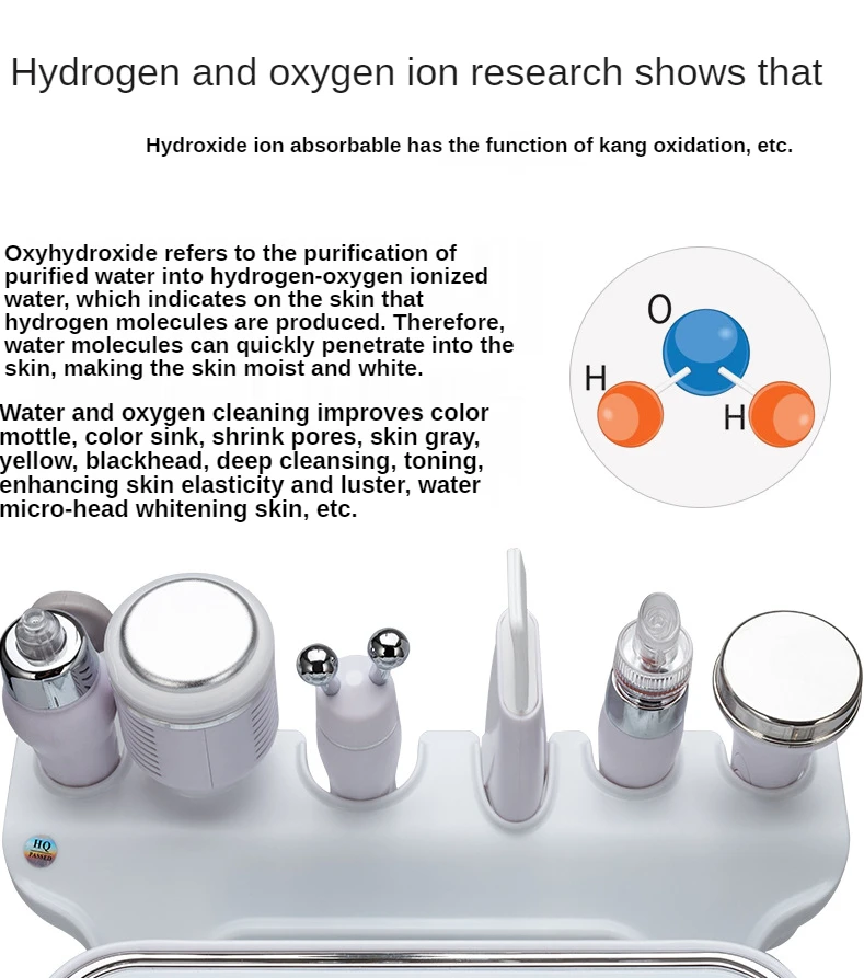 6in1 Multifunction H2o2 Hydrogen Oxygen Jet Tiny Small Bubbles Facial ...