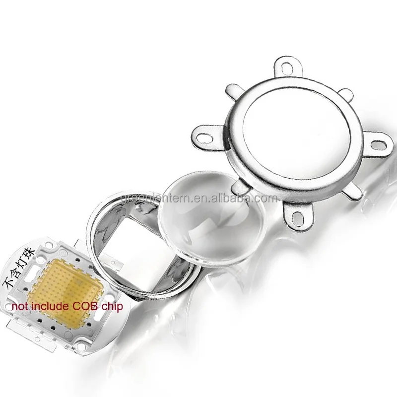 High Power COB LED Chip 20-100W with 44mm Optical Lens