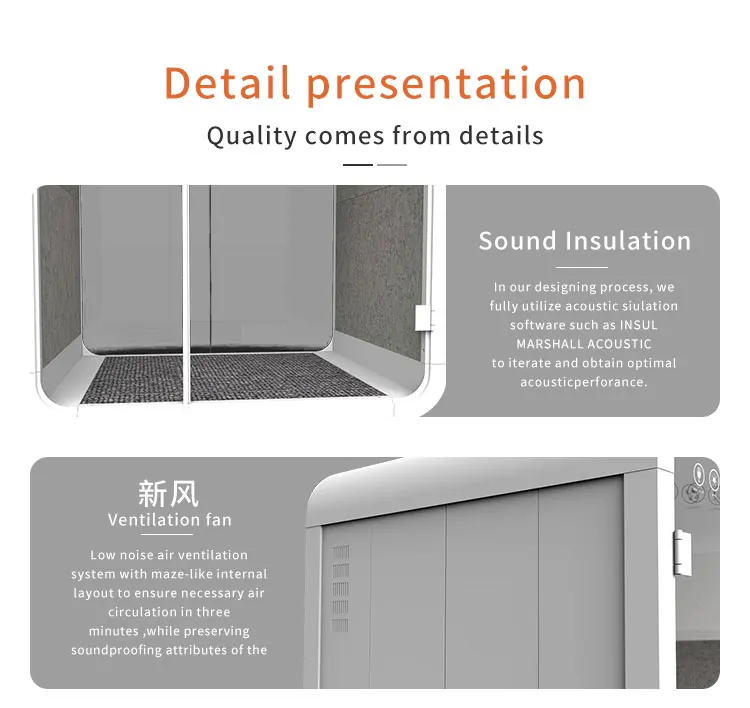 Movable Eco-Friendly Home Study Soundproof Booth - Reduce Noise