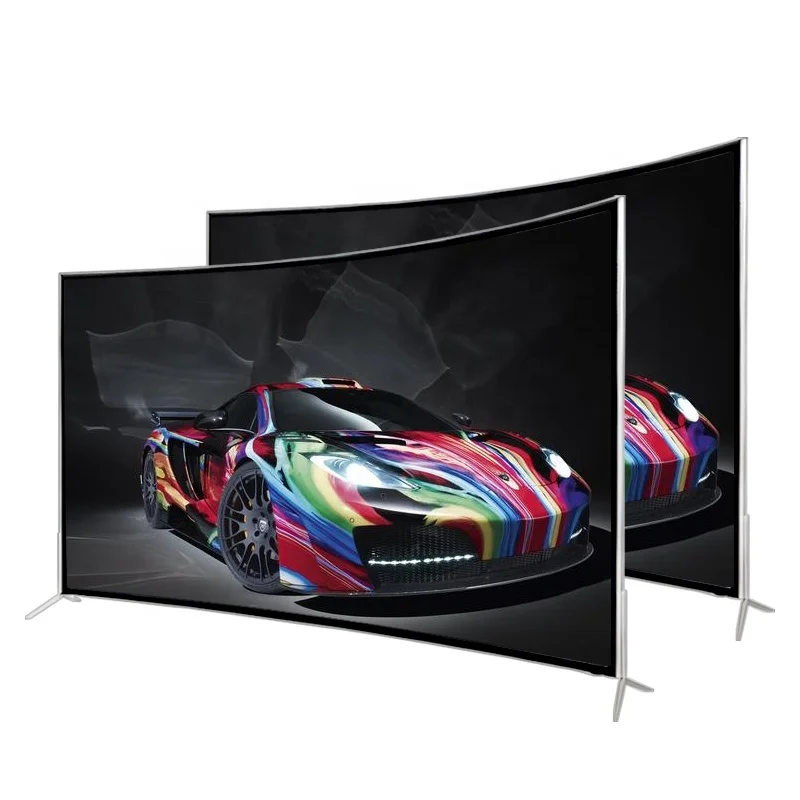 43 Inch LED Curved Screen Smart TV OEM LCD Television 50 55 65 Inch 4K ...