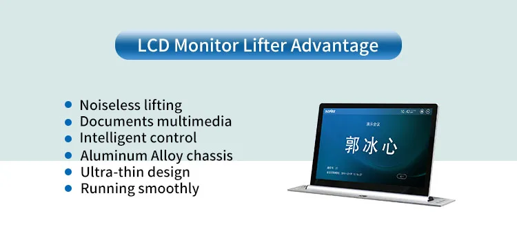 Conference System Monitor Lift - HD Screen LCD Motorized Lift