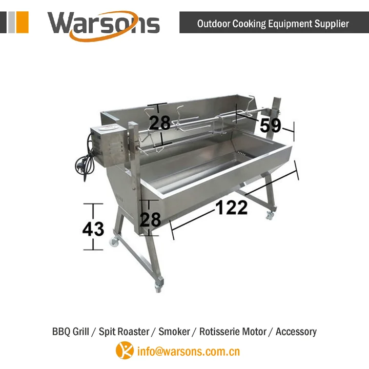 Stainless Steel Spartan Spit Roaster 1200 - Buy Spit,Spit Roaster ...