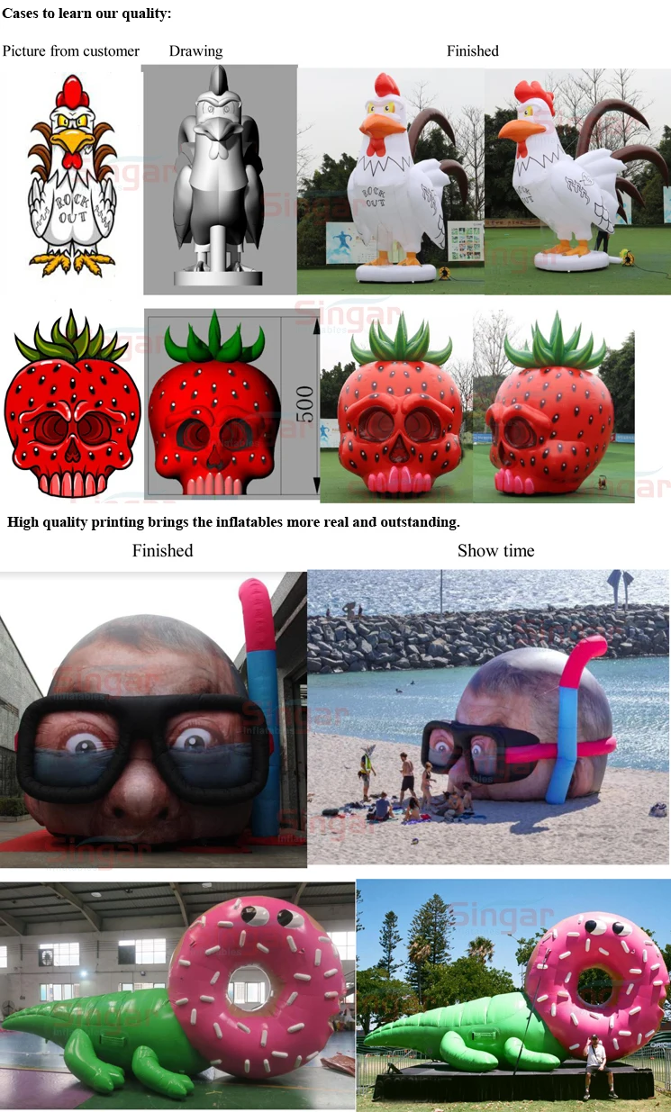 Custom Inflatable Medical Brain Props - Singar Quality