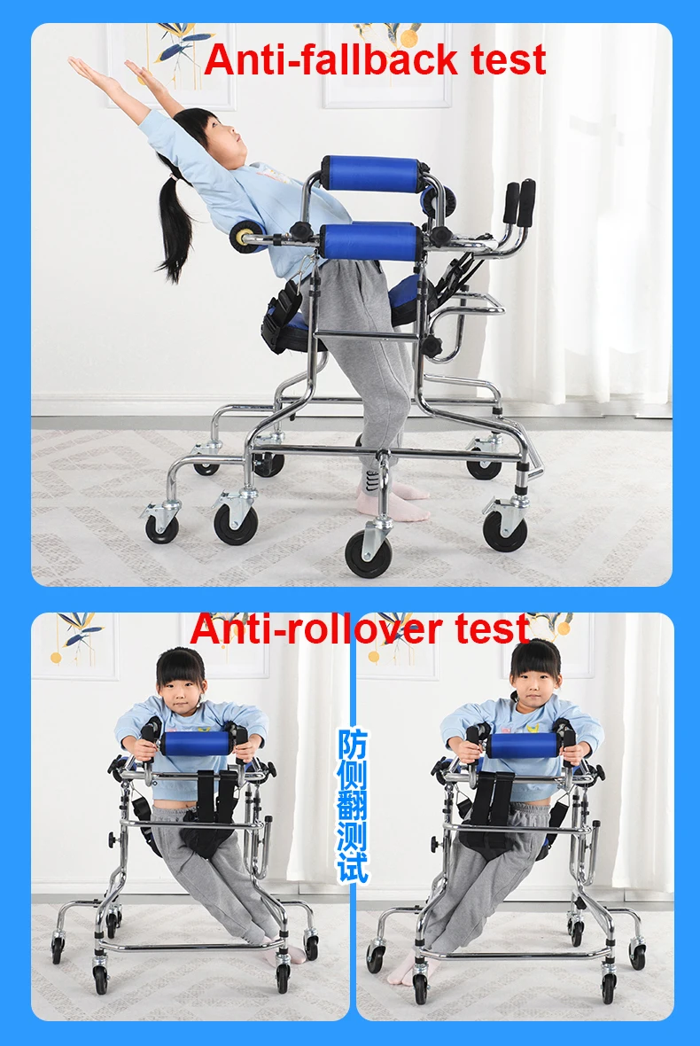 Size L Anti Rollover Disabled Children Walking Aids Hemiplegia Lower ...