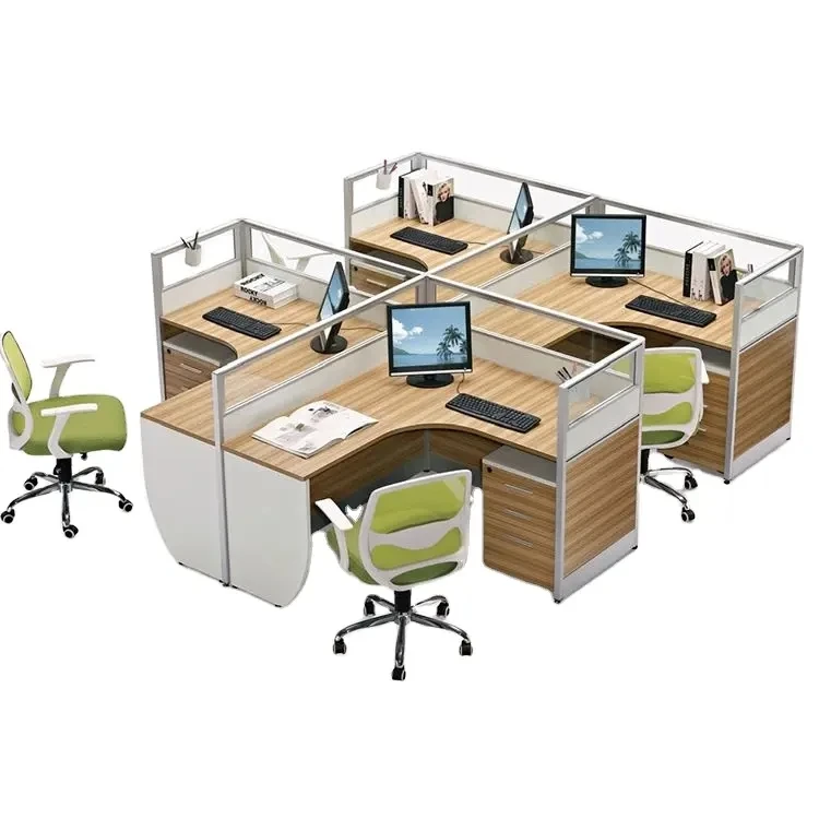 Sinonis Custom L-Shape Modern MDF Wood Office Furniture